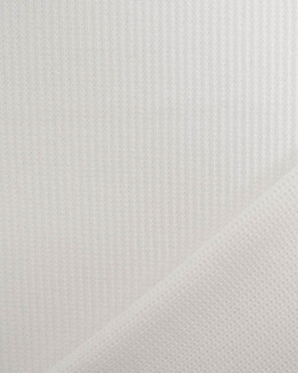 Tissu Maille Coton Stretch Ecru Oeko-Tex - Mercerine