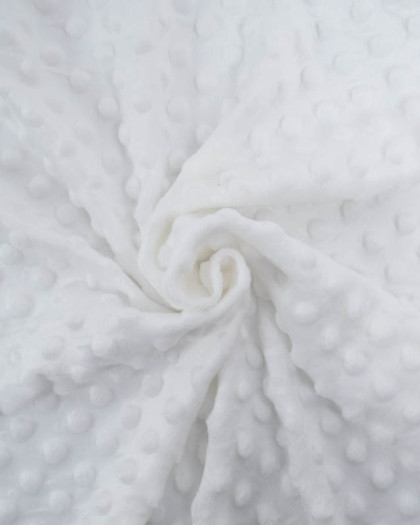 Tissu Minky Bubble Bleu Ciel Oeko-tex - Mercerine