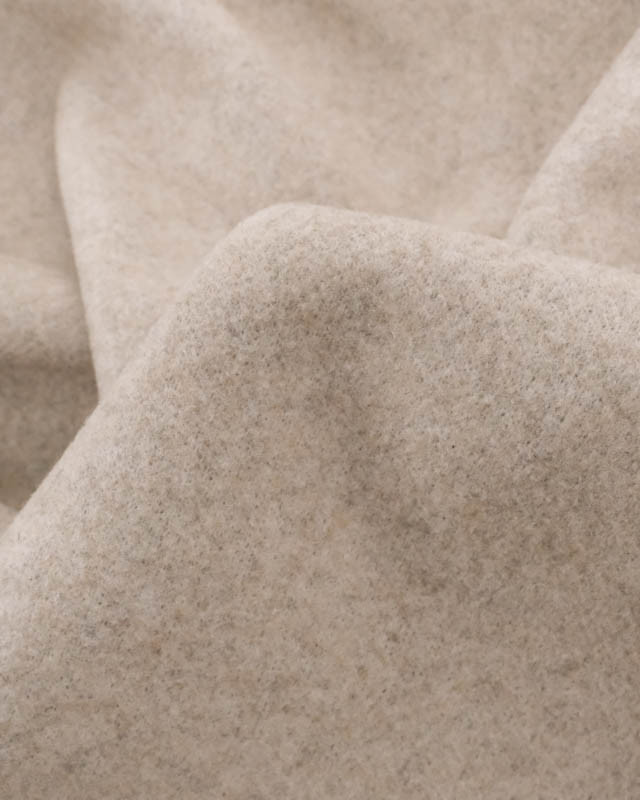 Tissu Lainage Chevron Beige - Mercerine