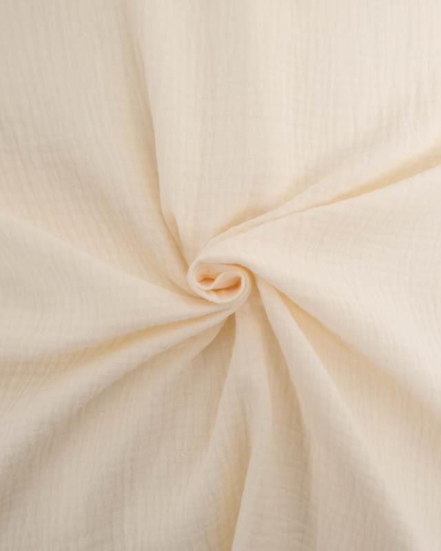 Tissu Double Gaze Blanc Oeko-tex Thaïs - Mercerine