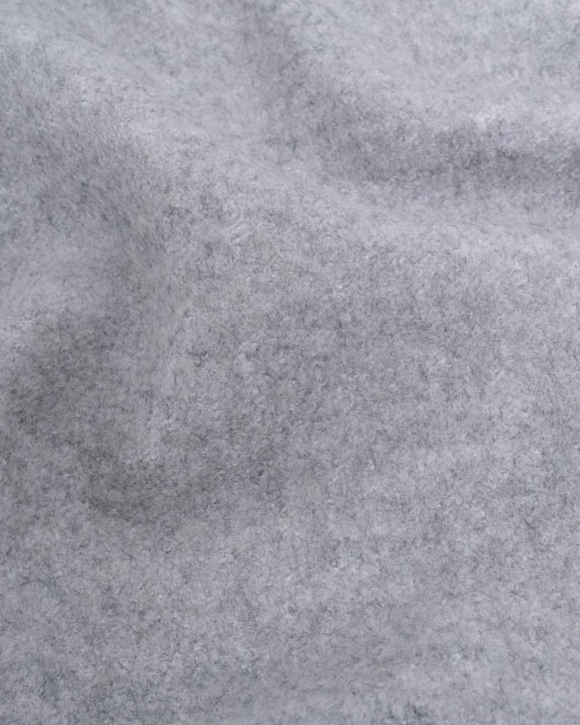 Tissu Lainage Gris Souris Mini Bouclettes - Mercerine