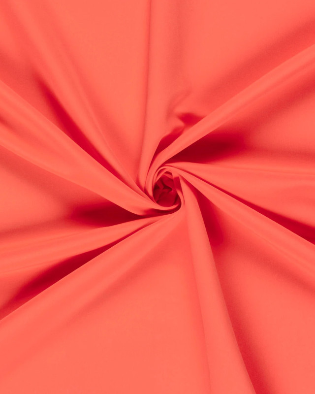 Tissu Short de Bain Déperlant Uni Corail - Mercerine