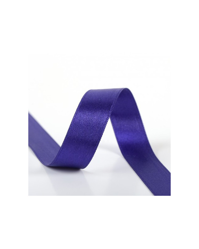 Ruban satin violet profond